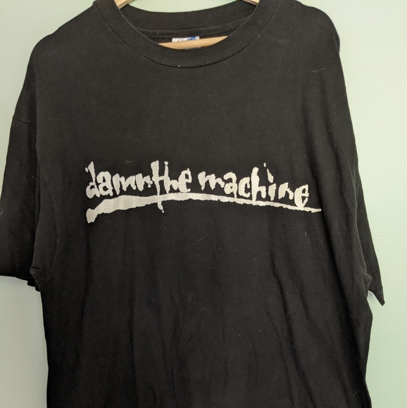 Hanes | Shirts | Vintage 993 Damn The Machine Tee Xl | Poshmark